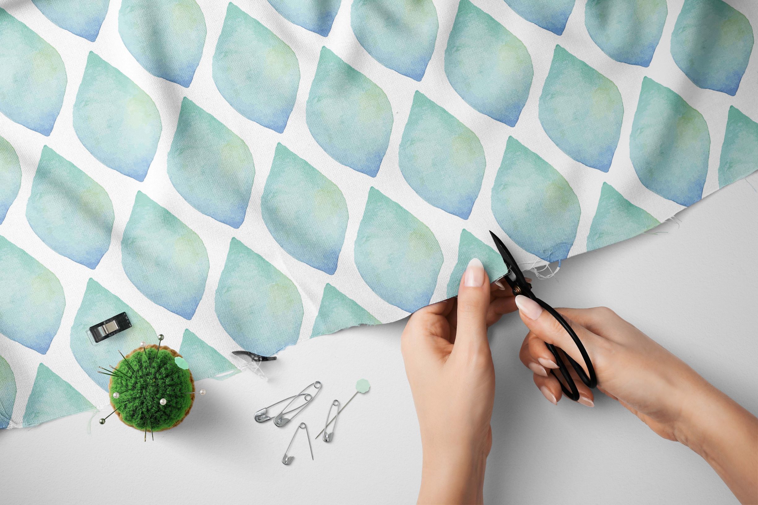 Printed Linen Fabric By The Yard Or Meter | Isole Linen