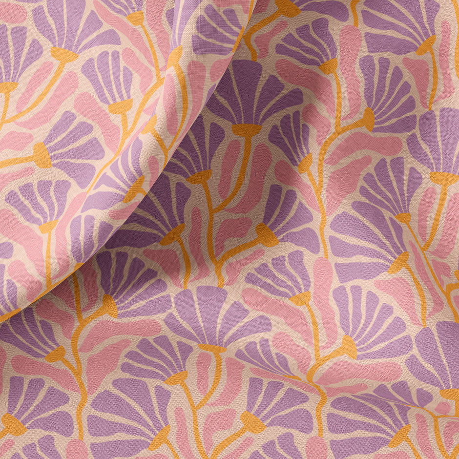 Printed Linen Fabric By The Yard Or Meter | Isole Linen