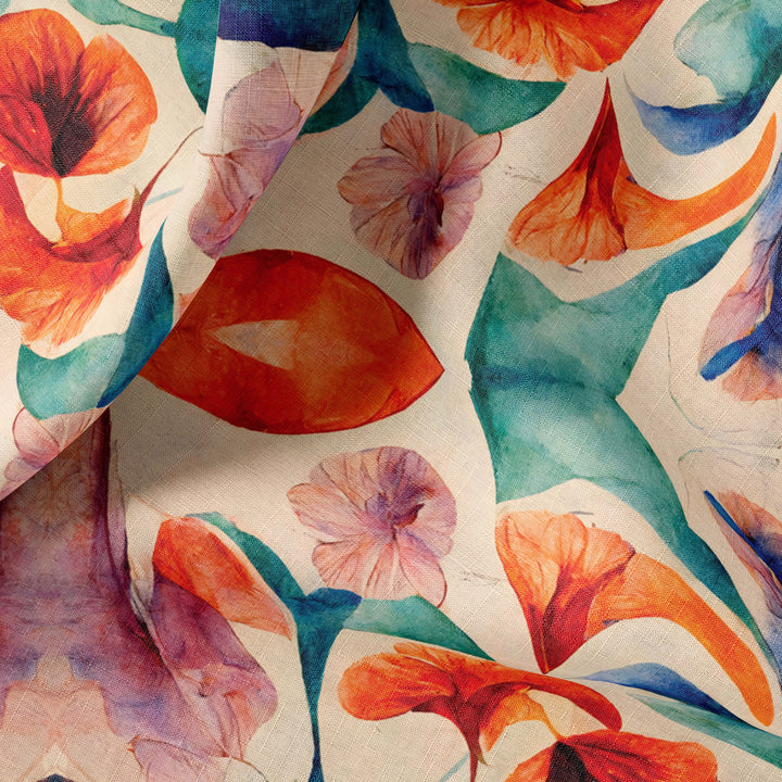 Watercolor Print Linen Fabrics – Isole Linen