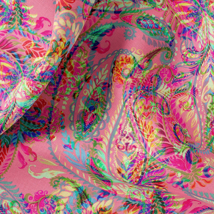 Printed Linen Fabric By The Yard Or Meter | Isole Linen