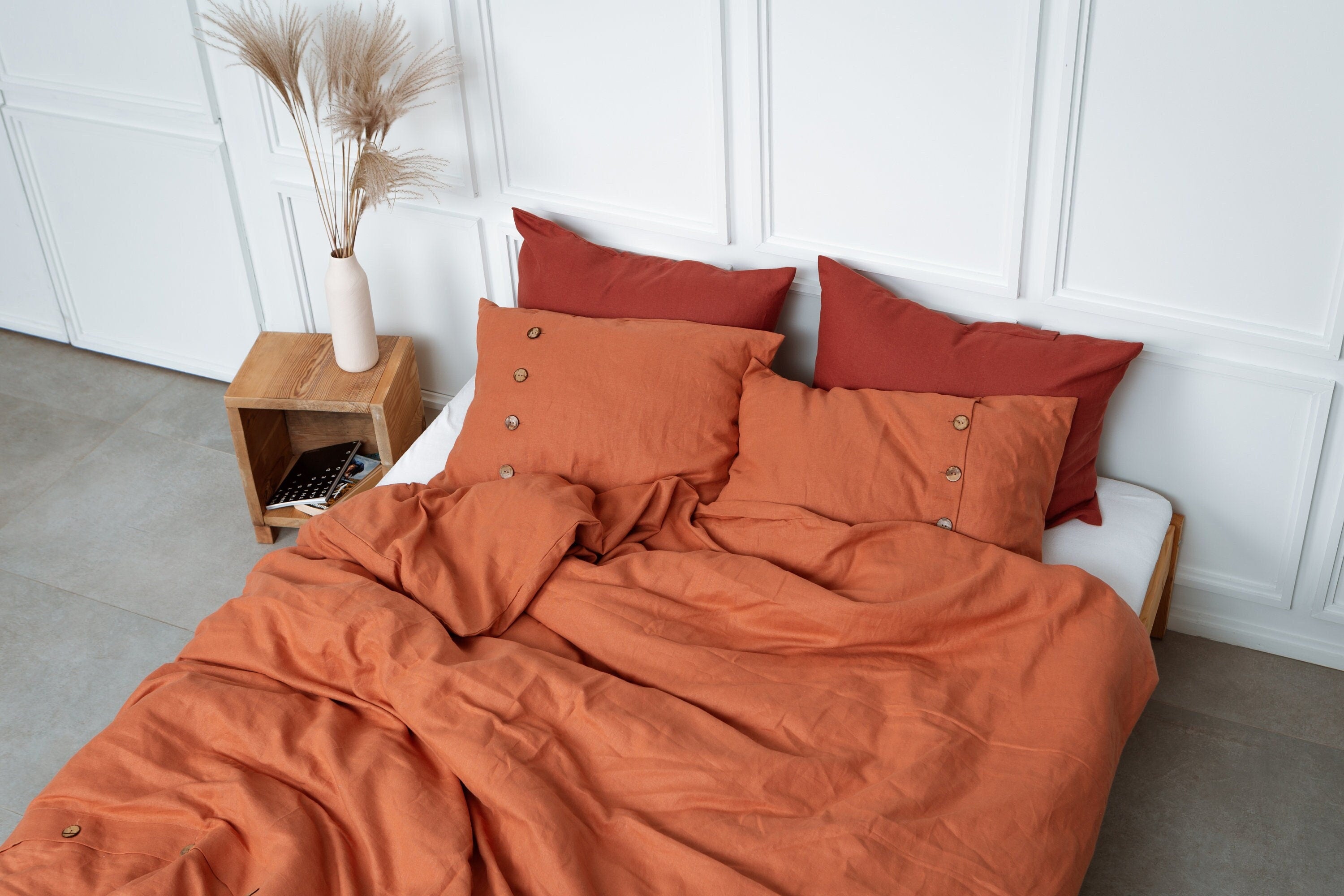 Caldera Linen Duvet Cover Set – Isole Linen